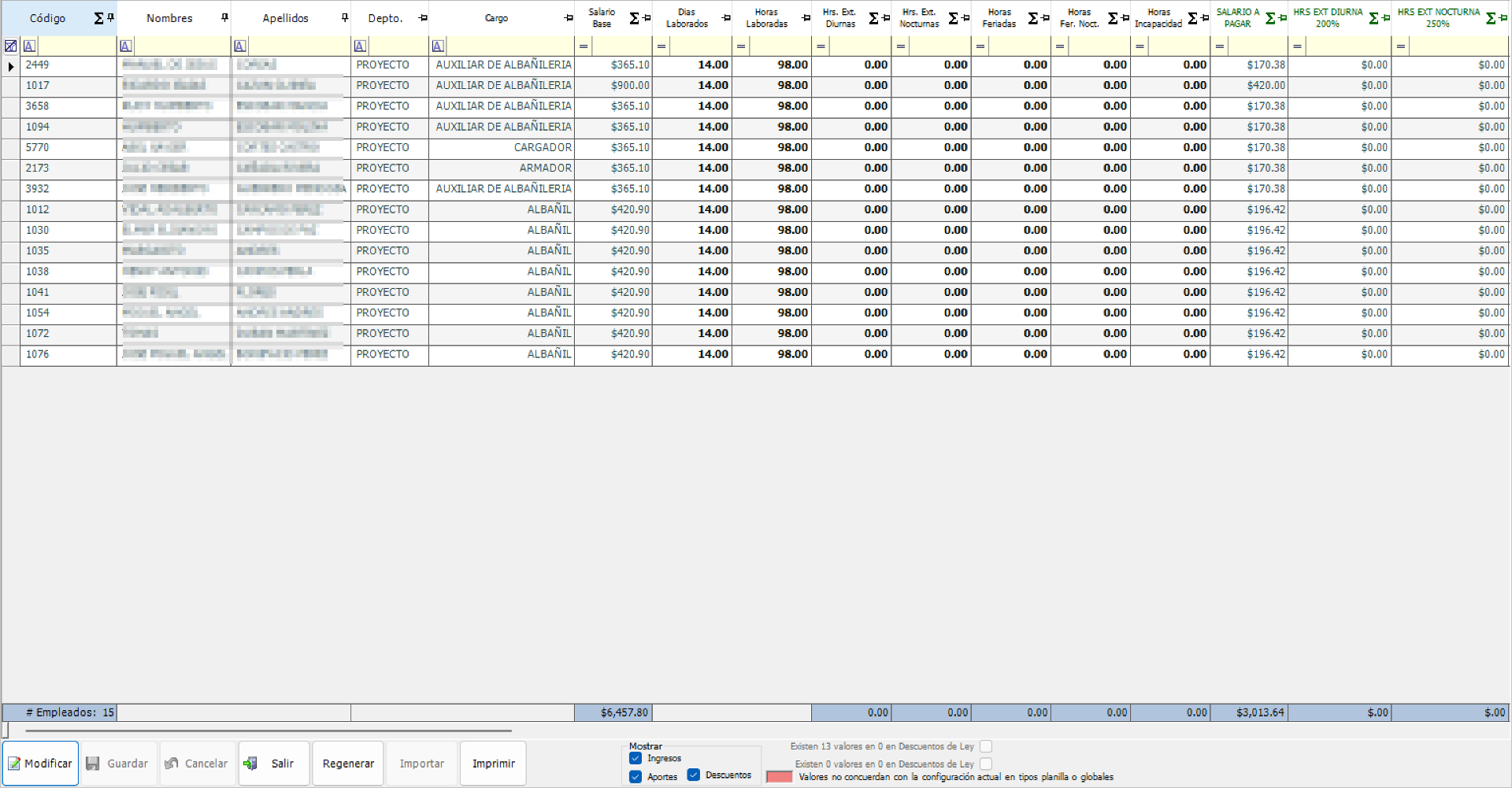 Planillas - Brilo ERP Docs